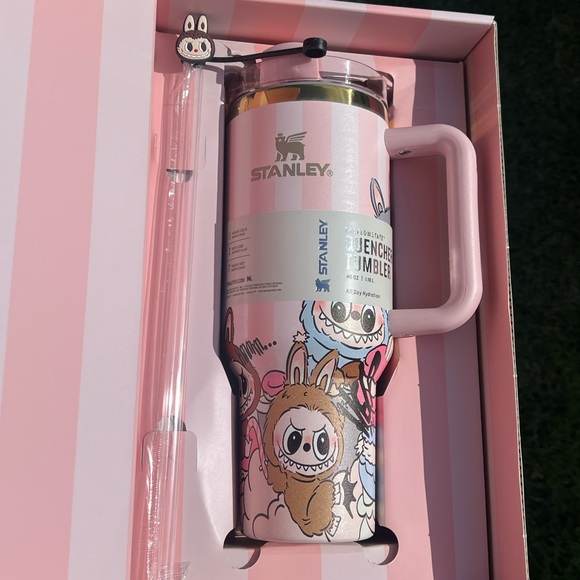 Stanley | Other | Labubu Pink Stanley 4oz Quencher Cup With Straw And ...